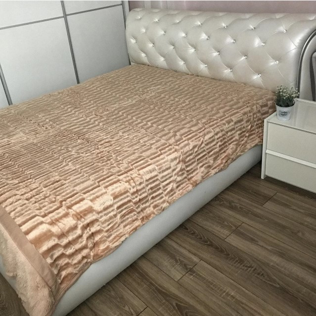 Бамбуковое Плед Покрывало Велюр Меховое Норка Koloco 220х240 Евро ...