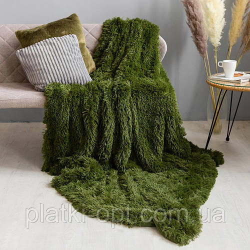 Купити Покривало хутряне Травичка зелений 220х240 см ціна 659 грн Prom Ua Id 1250172942