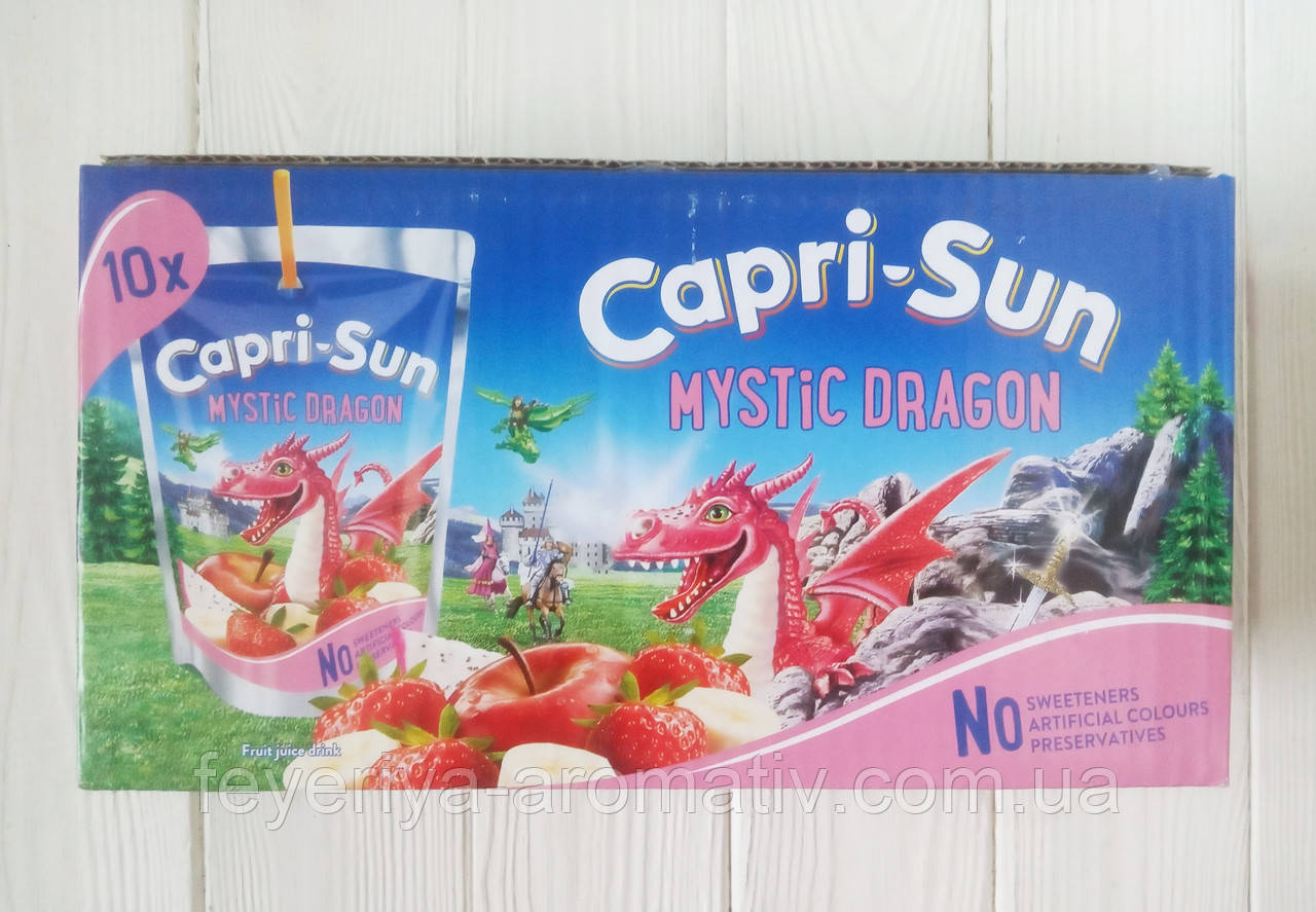 Сок мультифруктовый с трубочкой Capri-Sun Mystic Dragon (коробка 10шт ...