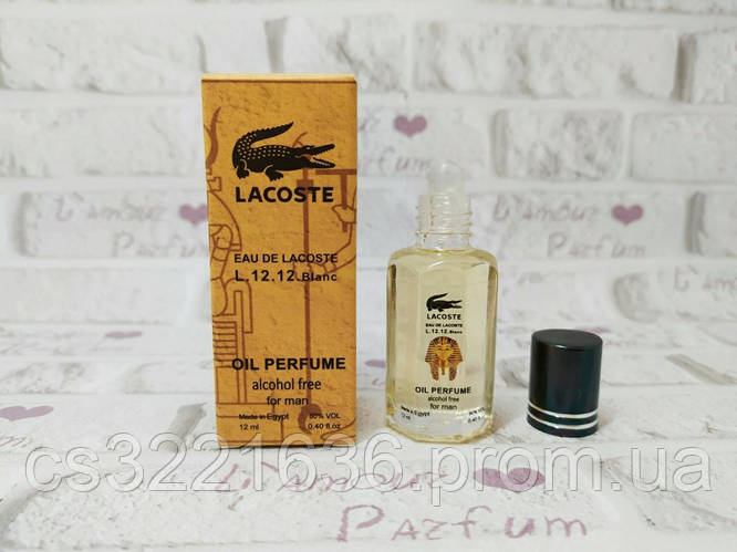 Купити Оригінальні масляні духи чоловічі Eau De Lacoste L. 12.12 Blanc ...