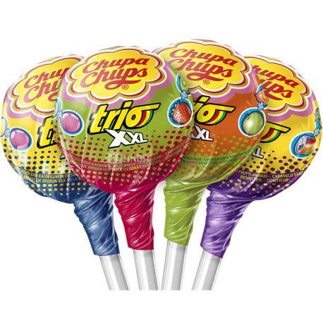 Chupa Chups, XXL Trio, 25 шт. х 29 г, Карамель Чупа Чупс на палочке, со ...