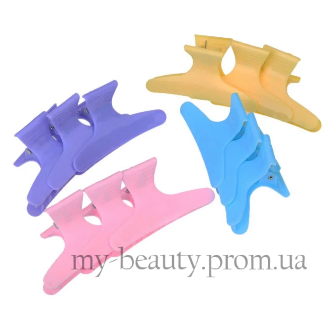 ZM-02 311008 Затискач для волосся краб великий кольоровий, ціна: 8 ...