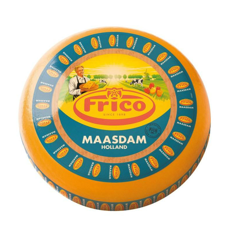 Купити Сир Маасдам "Maasdam Frico" 45% голова 12 kg, ціна 350 ₴ - Prom ...