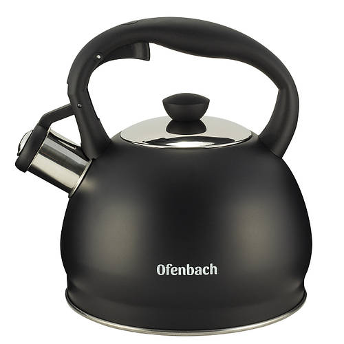 Купить Чайник со свистком 2л Ofenbach Чайник на плиту наплитный для ...