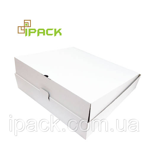 Купить Коробка картонная самосборная 480х450х100 мм белая микрогофрокартон, цена 34.20 грн ...