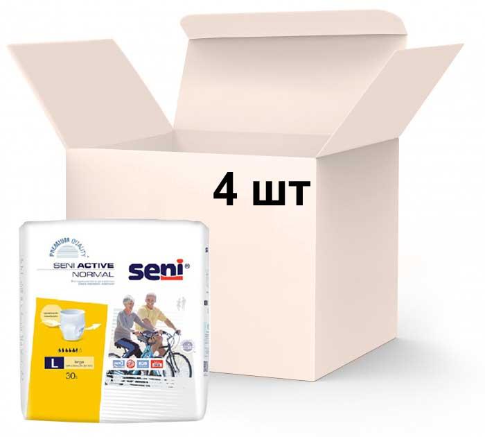 Купить Упаковка подгузников-трусиками для взрослых Seni Active Normal Large 4 пачки х 30 шт в ...