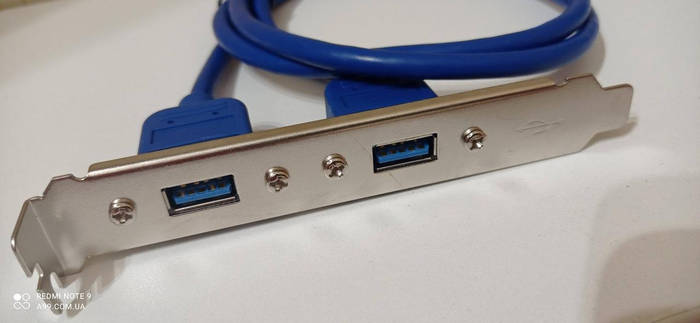Купить Планка расширения 2 Usb 3 0 разъема на кронштейне цена 235 грн