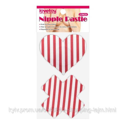 Купить Наклейки на соски в виде сердца и креста Cross and Heart Nipple ...