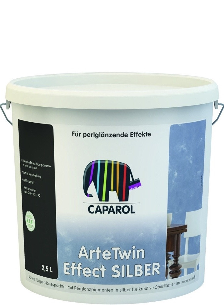 Купити Декоративне фінішне покриття Capadecor ArteTwin Effect Silber 2,5 л., ціна 2125 ₴ - Prom ...