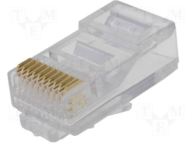 WT-10P-10C-L Connector: RJ50; plug; PIN:10; Pin layout:10p10c; IDC ...