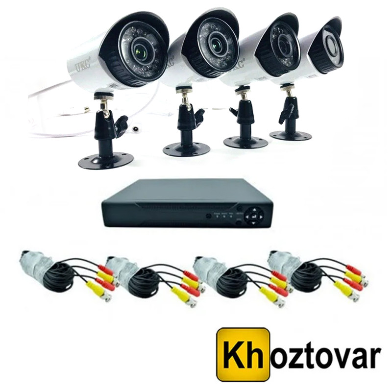 Комплект видеонаблюдения на 4 камеры DVR KIT 7004 - купить по выгодной ...