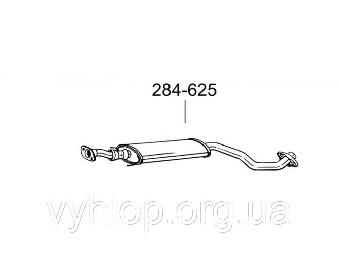 Купить Глушитель передний Ниссан Жук (Nissan Juke) 10- (284-625) Bosal ...