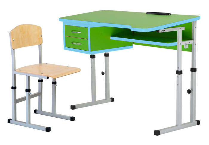 Купить Комплект стол парта +стул 1-местный антисколиозный регулируемый ...