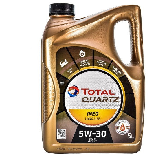 Total Quartz Ineo Long Life 5W-30 5л Масло Моторное — Купить Недорого ...