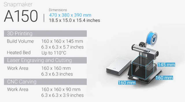 SnapMaker, 3D-принтер/гравер/фрезер, 2.0 A150, цена 45202 грн — Prom.ua ...