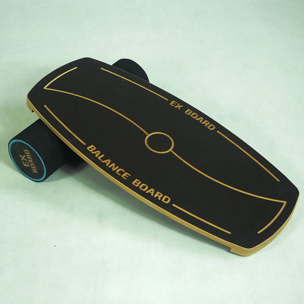 Баланс борд Ex-board Black валик 13 см у гумі (EX80) Чорний (ID ...