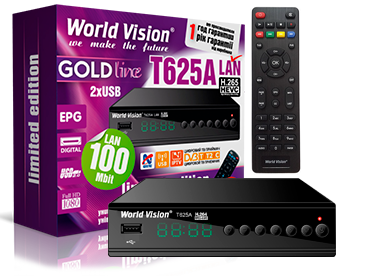 Т2 ресивер World Vision T625A Lan (ID#1371674050), цена: 499 ₴, купить ...