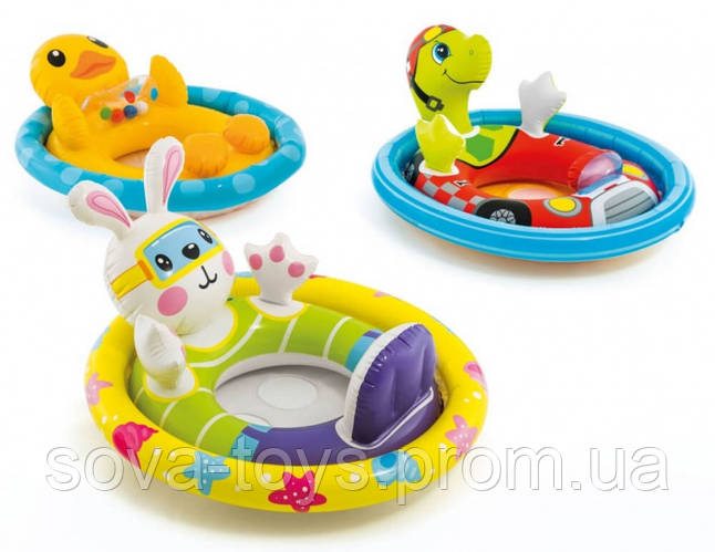 Купить 59570 Надувной плотик райдер / Intex / 3 вида, 71*76*58,от 3 до ...