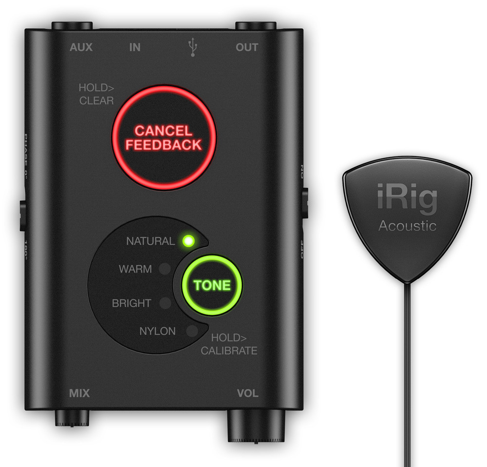 Звукосниматель для Гитары IK MULTIMEDIA IRIG Acoustic Stage — Купить ...