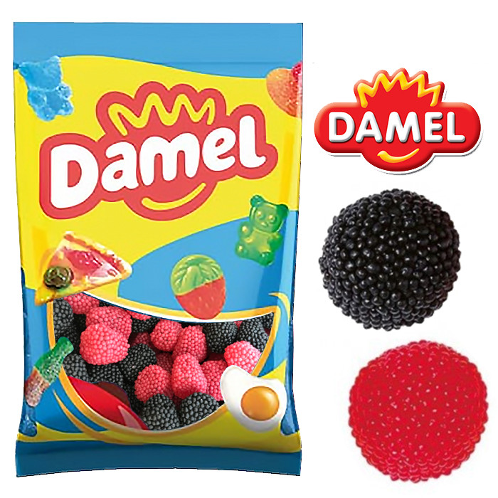 Желейні цукерки без глютену Малинки Damel Moras Blackberry 1 кг Іспанія ...