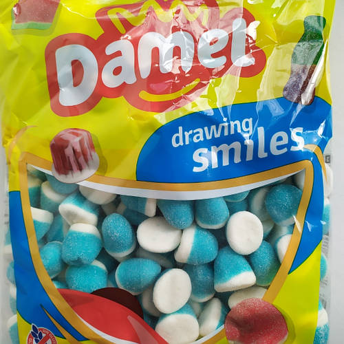 Желейні цукерки без глютену Синій поцілунок Damel Blue Kiss 1 кг ...