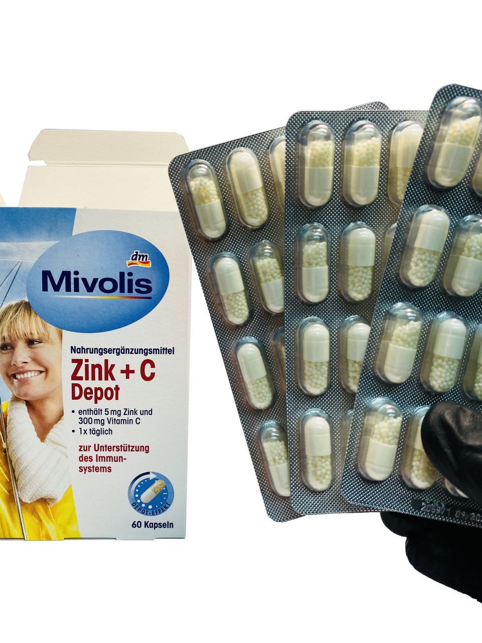Купити DAS Gesunde Mivolis Zink + C Depot-Kapseln вітамінний комплекс ...