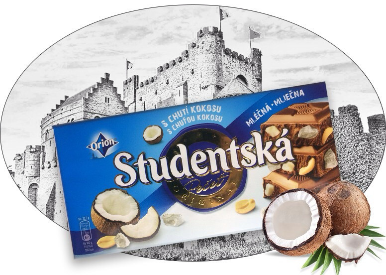 Шоколад Studentska Pecet с кокосом и арахисом 180 г Чехия, цена 59.74 ...
