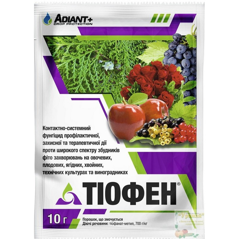 Купить Фунгицид Тиофен, с.п., 10 г, цена 16 ₴ — Prom.ua (ID#1381261039)