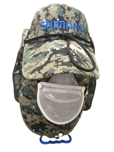 Купить Кепка рыболовная антимоскитная Shimano камуфляж, цена 430 ...