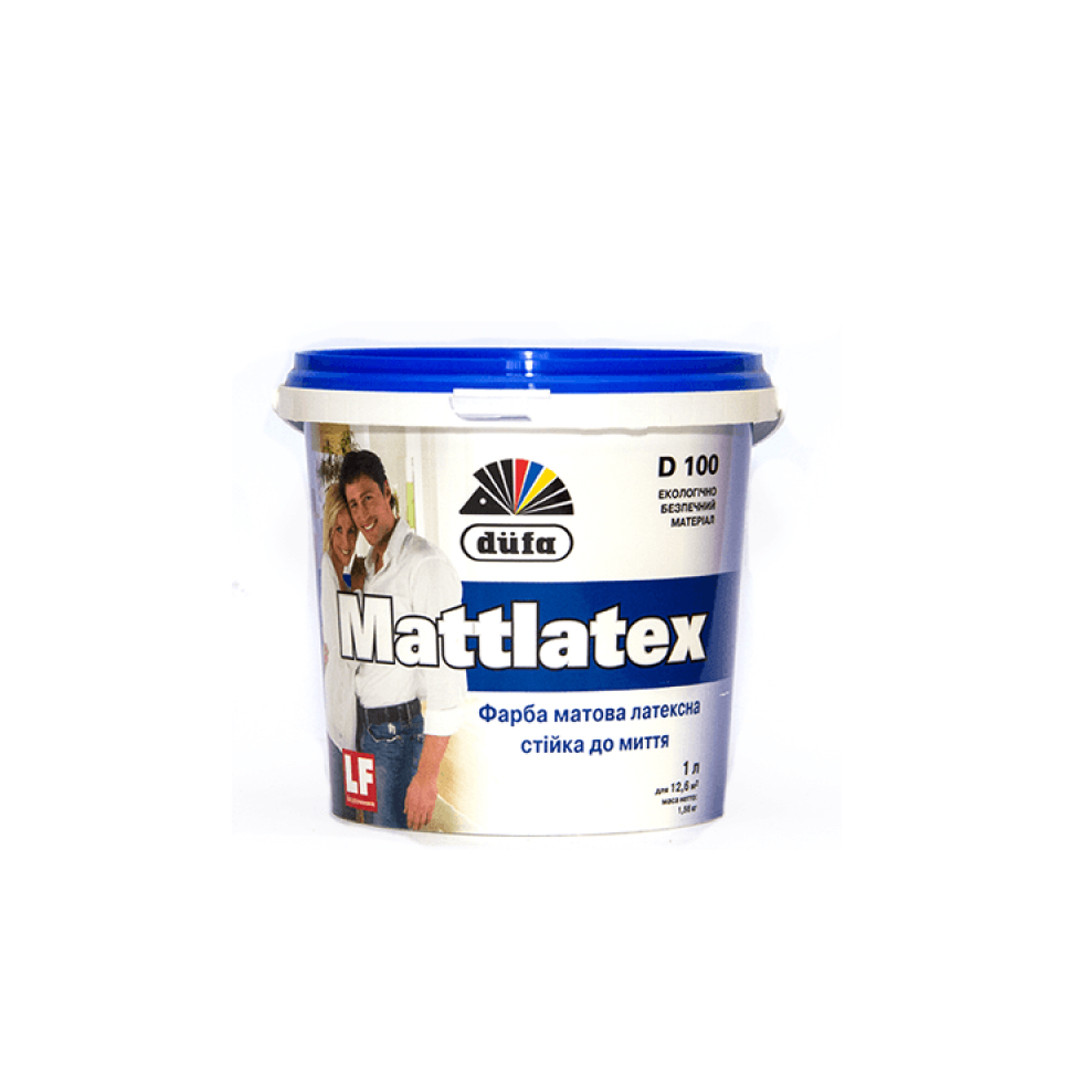Купить Латексная краска для стен и потолка Dufa Mattlatex D100 1л в ...