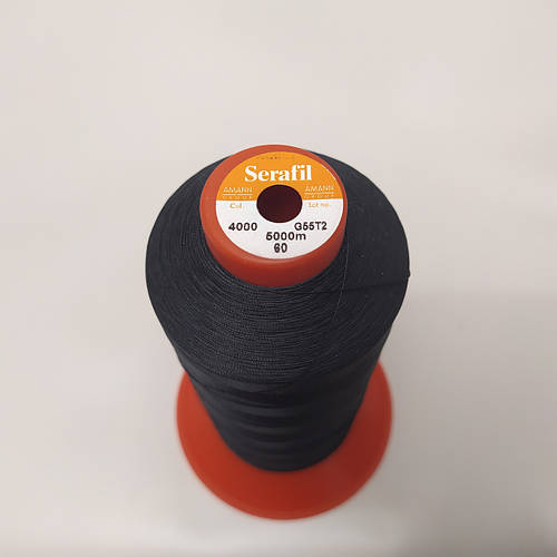 Нитки AMANN SERAFIL No 60 5000 м "капрон" col 4000 чорний (ID ...