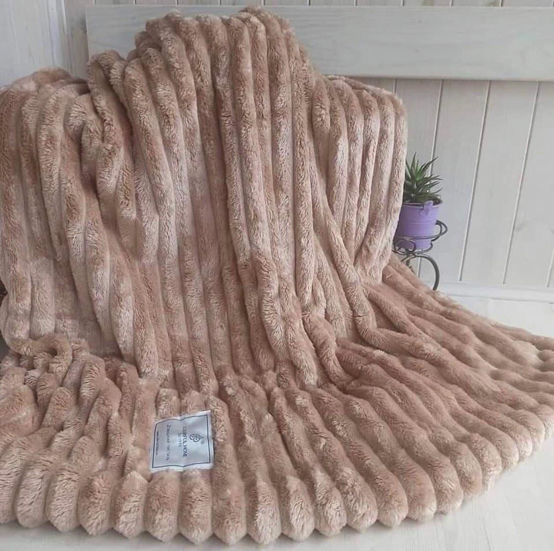 Плед Шарпей 160х210 ⁇ Покривало м'яке ⁇ Теплий плед ⁇ Пухнасте ...