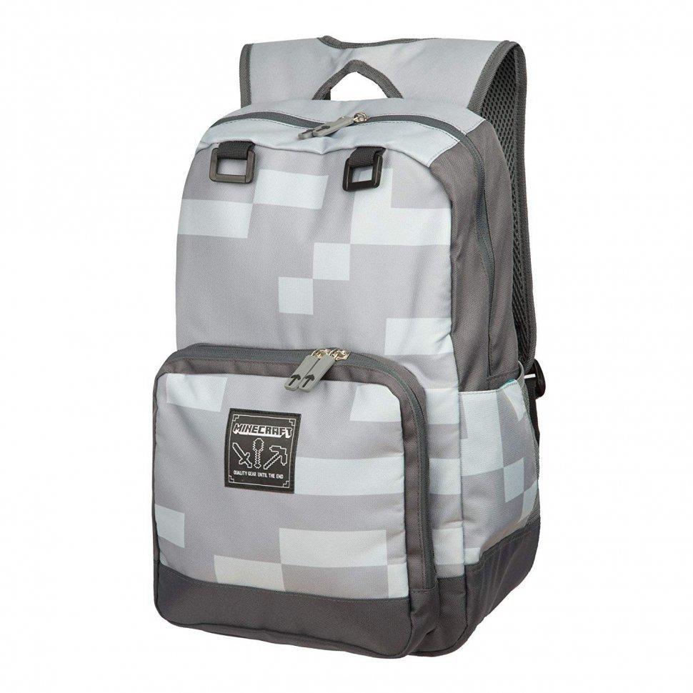 Рюкзак Майнкрафт Minecraft Creepy Creeper Kids Backpack (Grey, 18 ...