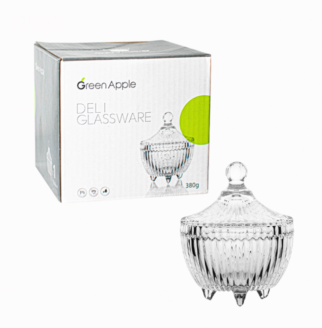 🍽 Скляна цукерка Helios Лафает під кришталь 102 мм 5453