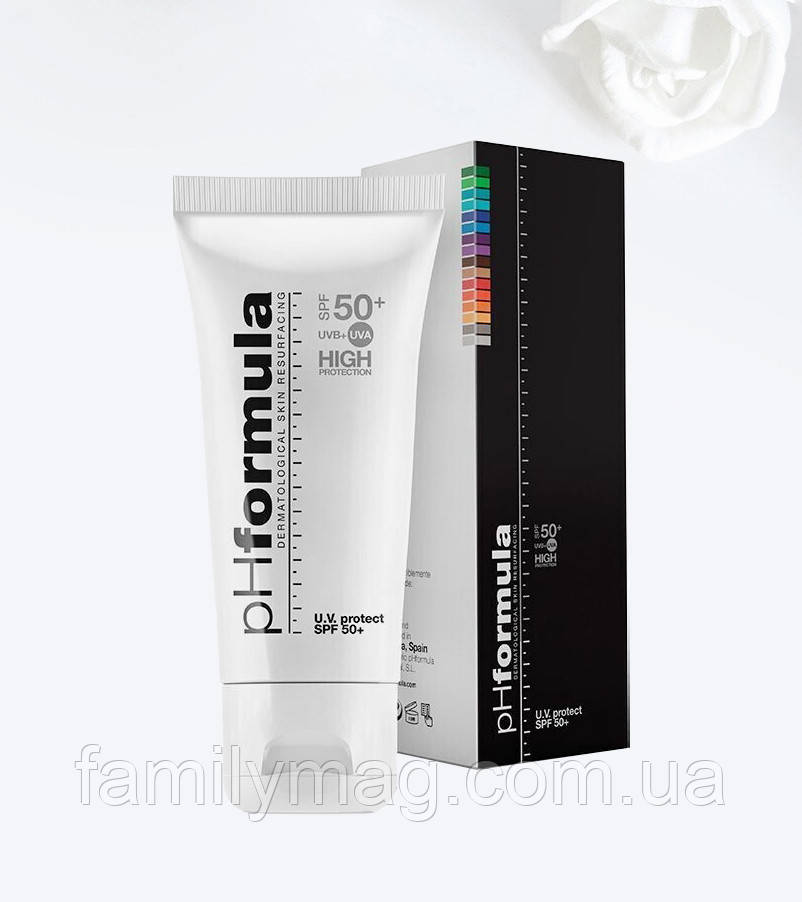 Антивозрастной легкий солнцезащитный крем SPF 50+ UVA / UVB / U.V. pHformula 50 мл, цена — Prom ...