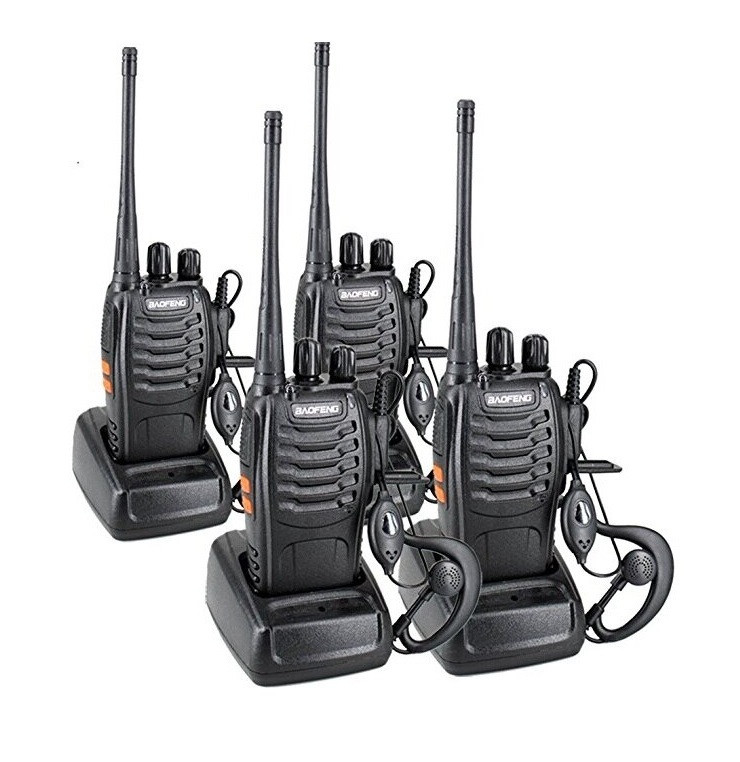 Комплект из четырех раций Baofeng BF-888S MAX+4 гарнитуры: продажа ...