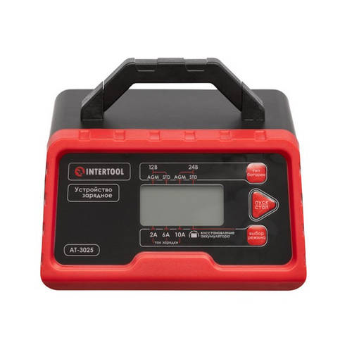 Устройство зарядное для аккумуляторов 12 В-2/6/10 А, 24 В-2/6 А, 2.2-200 Ач, LCD-дисплей ...