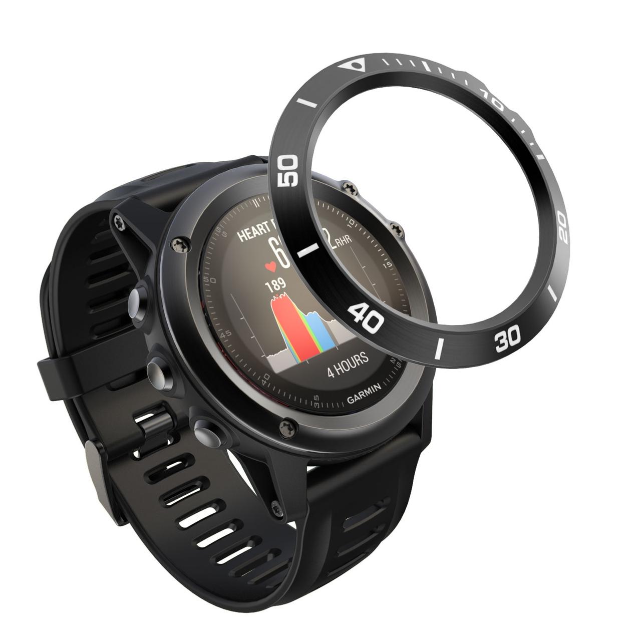 Металлическая рамка (безель) для смарт-часов Garmin Fenix 5X/5X ...