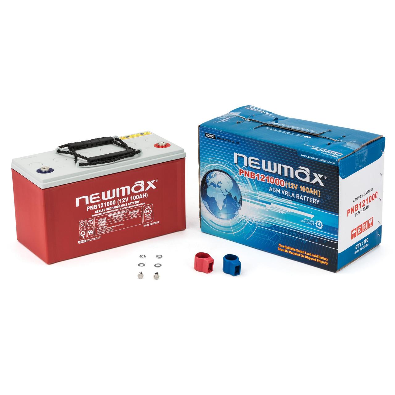 Купить Аккумулятор для лодки и катера AGM Newmax Корея 100 Ah 12 V PN B ...