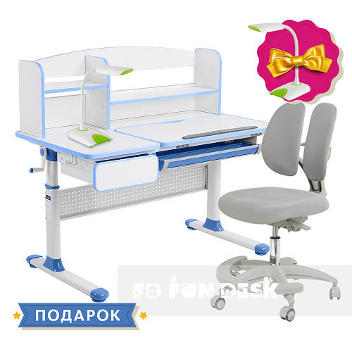 Купить Подростковый комплект для школьника парта Cubby Rimu Blue ...