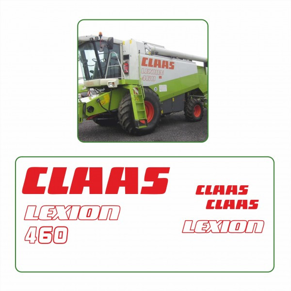 Купить Комплект наклеек логотип эмблема CLAAS LEXION 460, цена 2500 ...