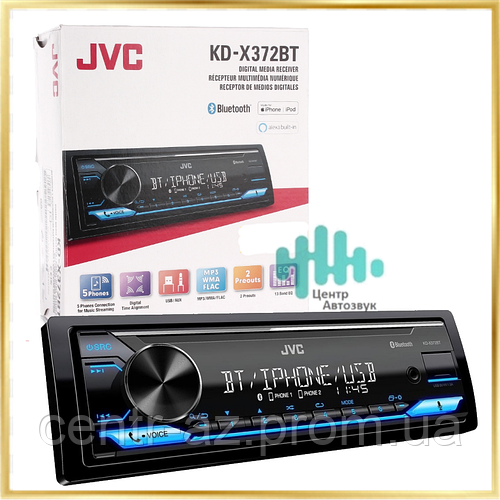 Авто магнитола JVC KD-X372BT (с блютуз) (ID#1218923627), цена: 3738 ₴, купить на Prom.ua