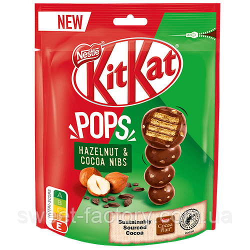 KitKat Pops Hazelnut Cocoa Nibs 110g (ID#1395866753), цена: 215 ₴, купить на Prom.ua