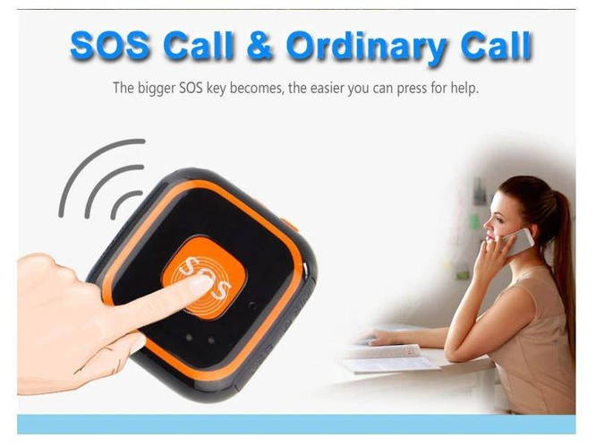 Купить GPS трекер для ребенка портативный с кнопкой SOS Badoo Security ...