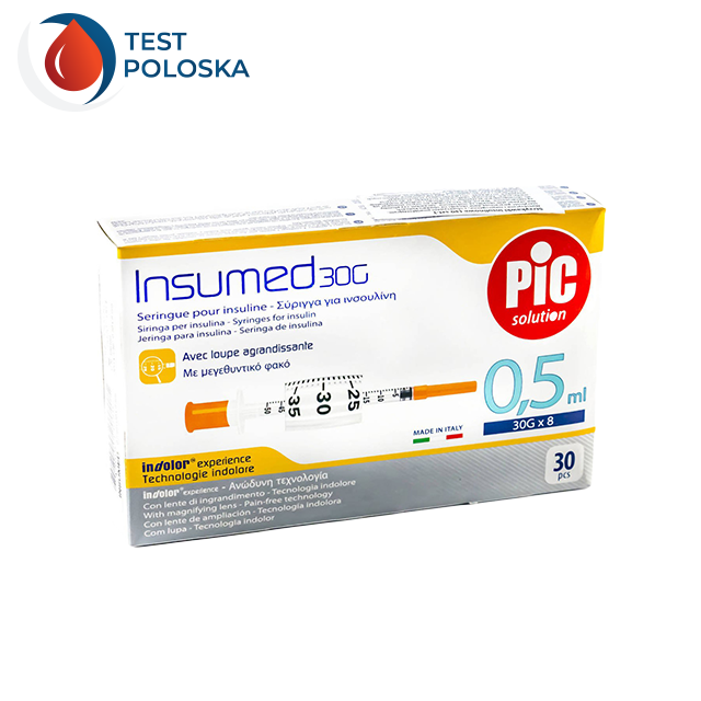 Купить Шприцы инсулиновые Инсумед 0,5 мл ( Iinsumed 0,5 ml ) 30G - 1 ...