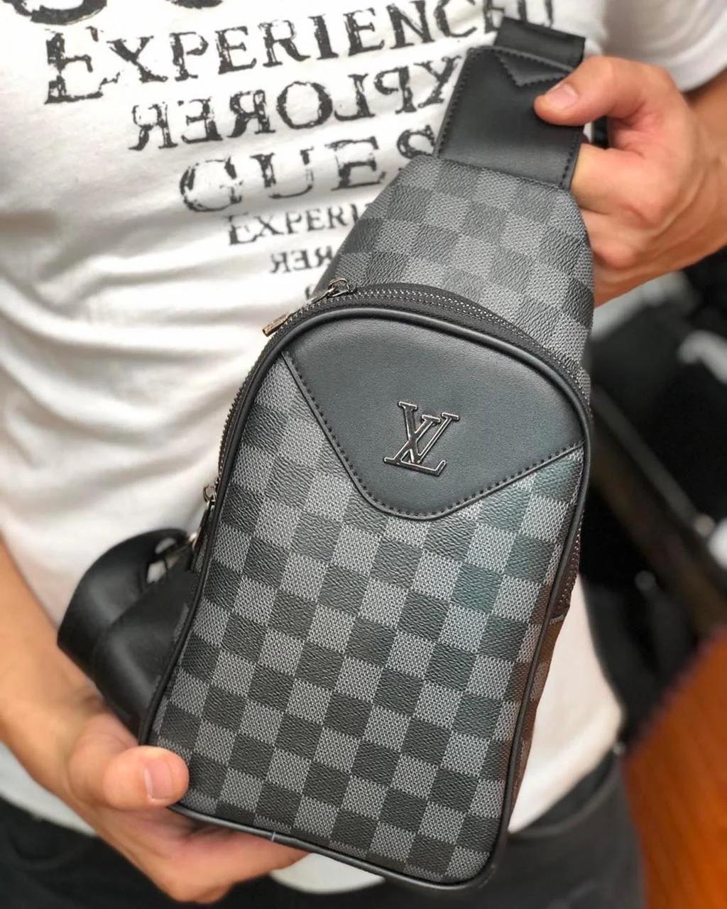 Мужская брендовая сумка слинг на плечо Louis Vuitton Avenue Sling Луи ...
