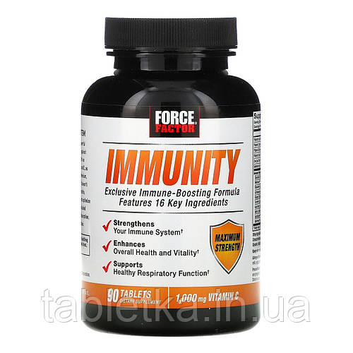 Force Factor, Immunity, средство для поддержки иммунитета, 1000 мг, 90 ...