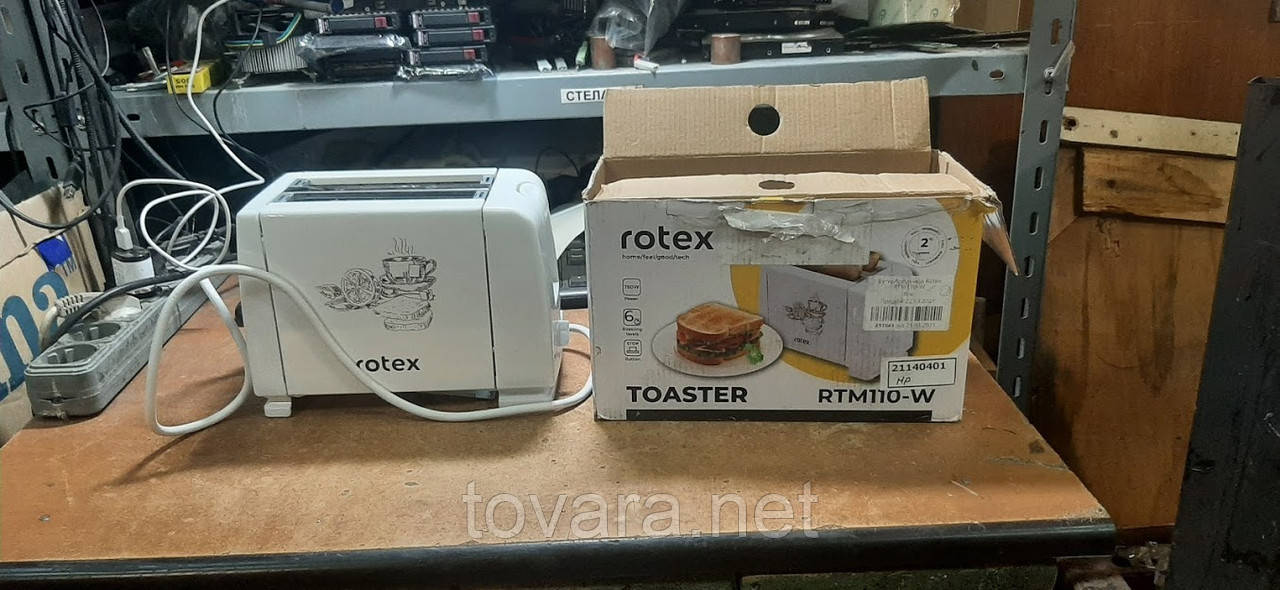 Тостер Rotex RTM110-W № 21140401: продажа, цена в Киеве. Тостеры от "Интернет магазин «Tovara ...