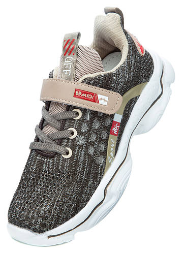 Купить Кроссовки детские YTOP текстиль, искусственная кожа, хаки ...