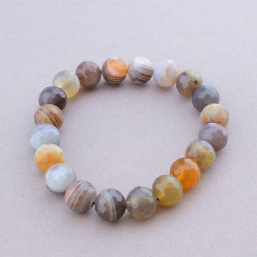Купить Браслет на руку из натурального камня Агат 18 см, цена 1105 ...